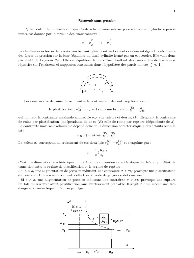 Formule Pression Cylindre | PDF | Pression | Science des matériaux