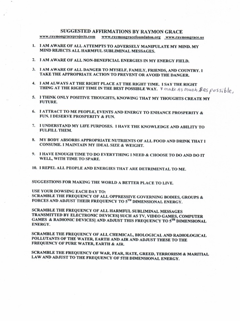 Raymon Grace | PDF | Dowsing | Question