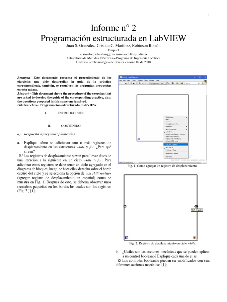 Programación estructurada en LabVIEW: Resolución de ejercicios ...