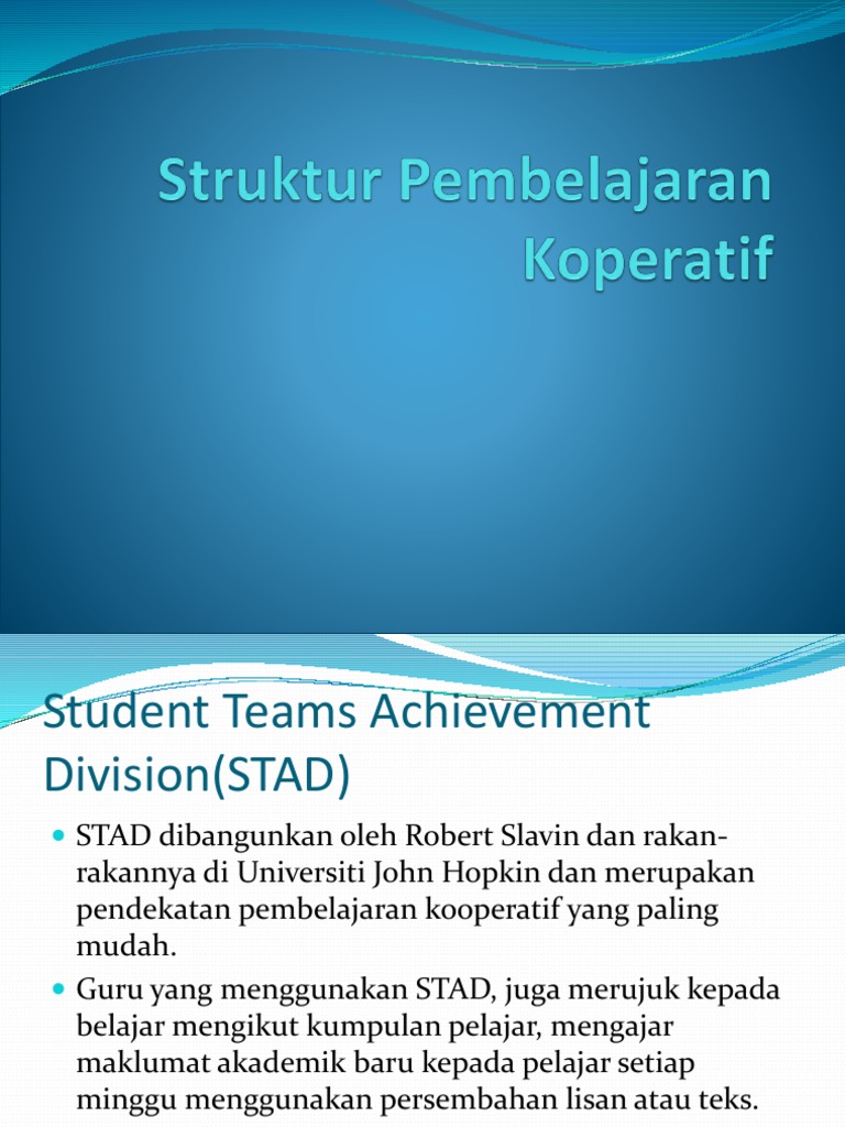 Struktur Pembelajaran Koperatif | PDF
