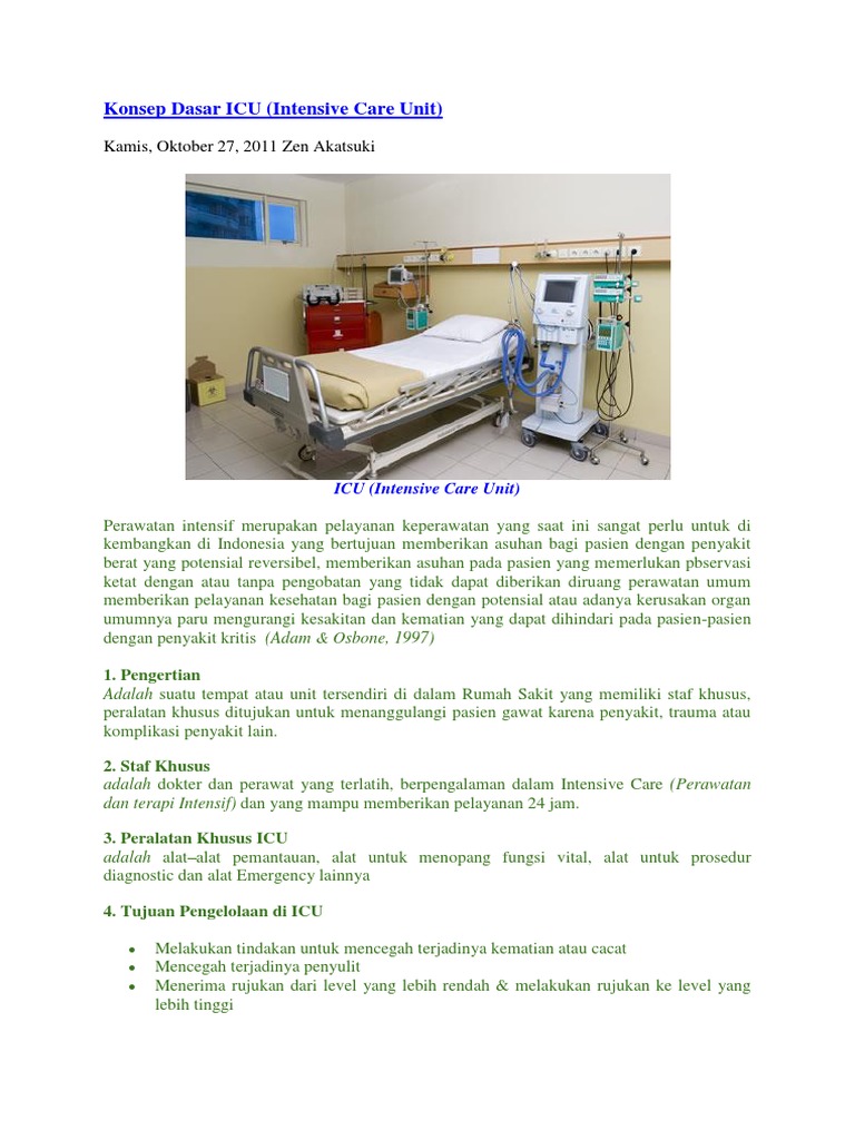 Konsep Dasar ICU | PDF