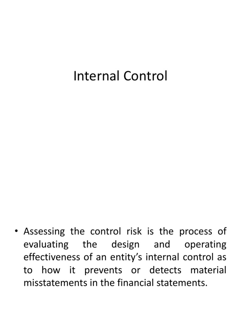 Internal Control | PDF | Internal Control | Audit
