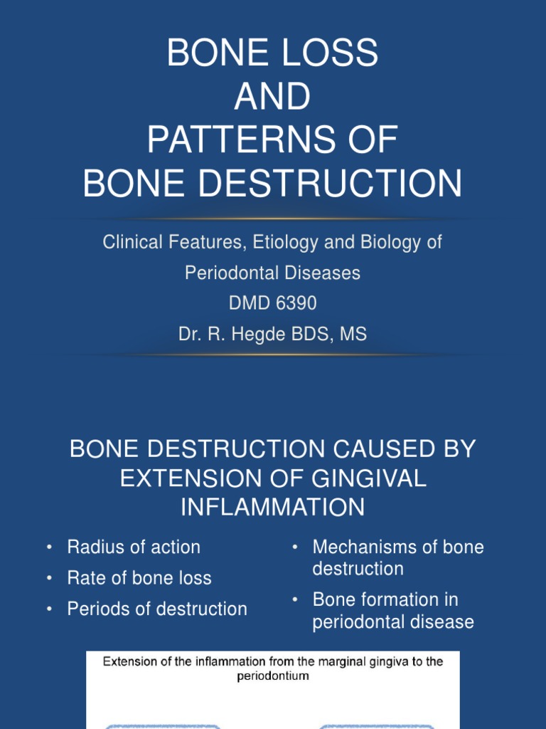 Bone Loss Patterns | PDF | Dentistry Branches | Diseases And Disorders
