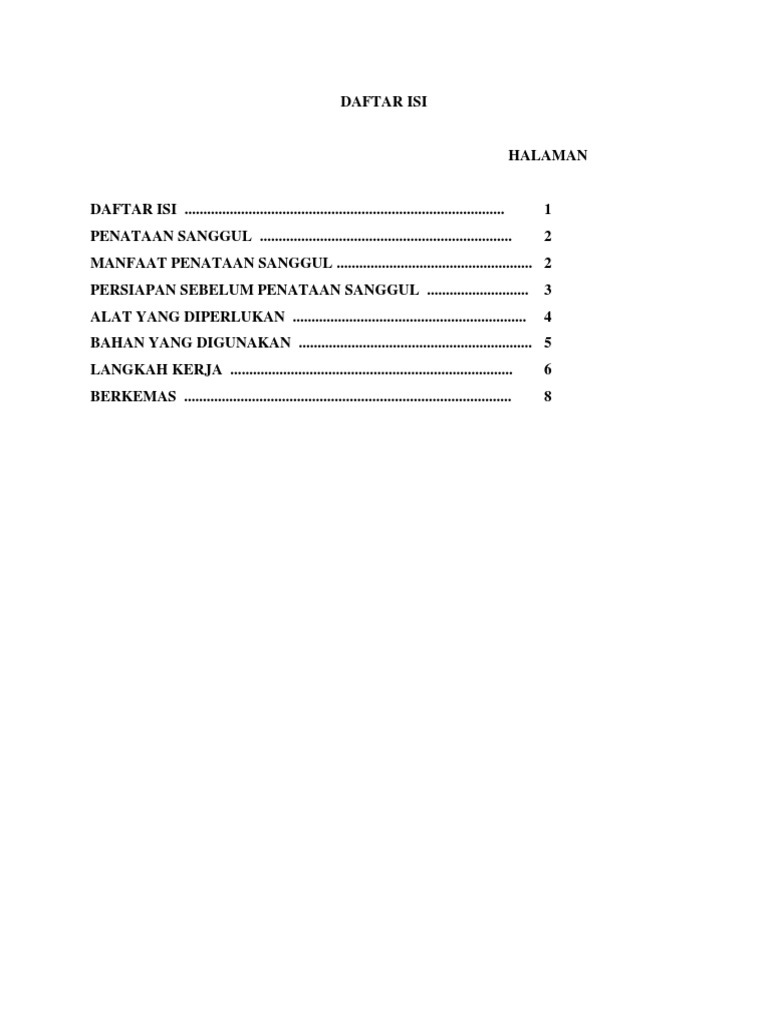 Jobsheet Sanggul Ciwidey | PDF