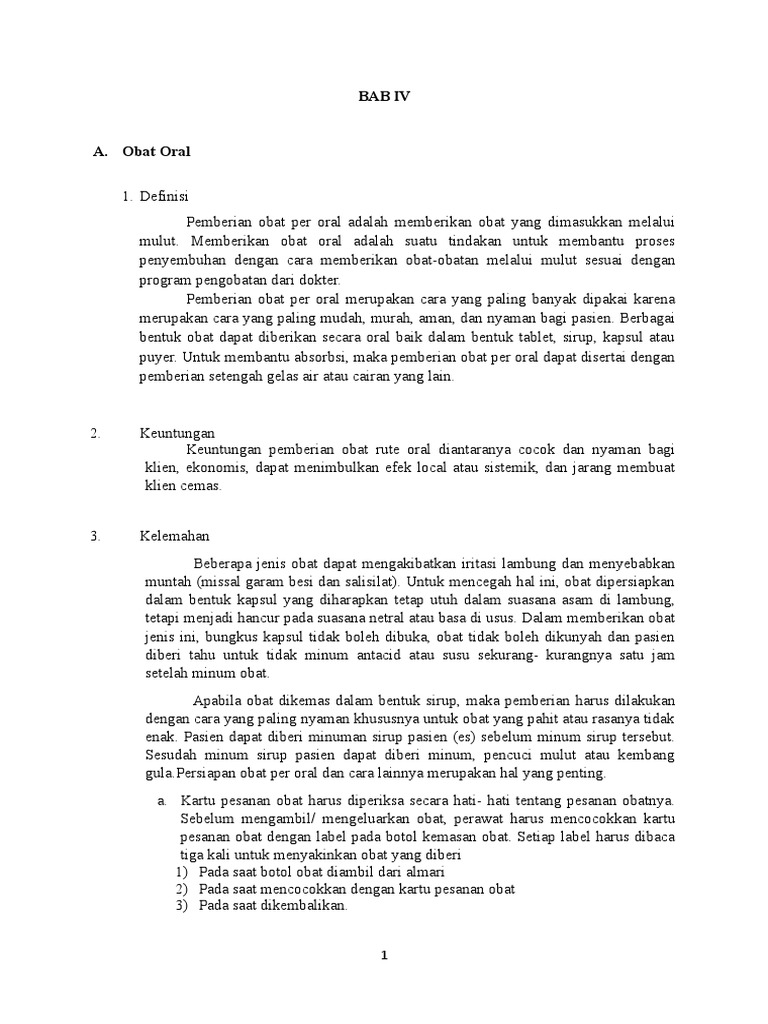 Indikasi, Kontra Indikasi 4 | PDF