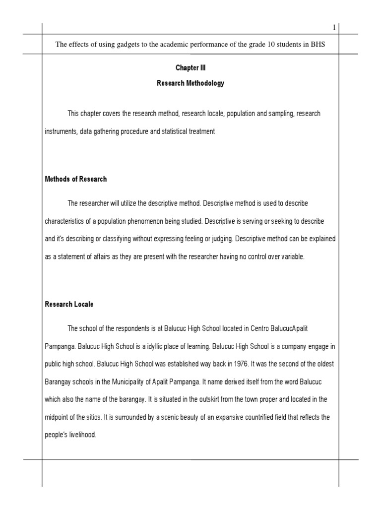 Chapter 3 LAY | PDF | Survey Methodology | Questionnaire
