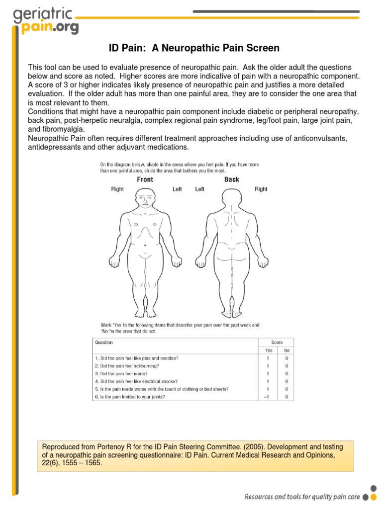Neuropathic Pain Screen | PDF