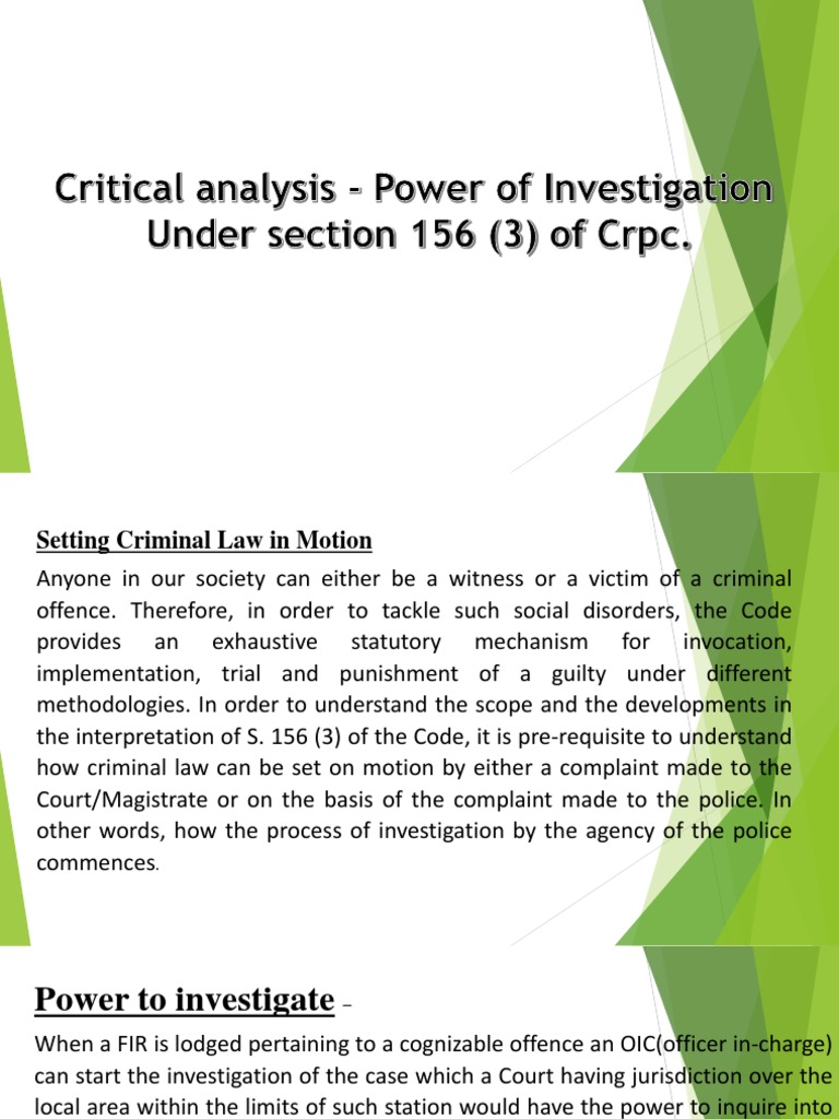 CRPC Presentation | PDF | Criminal Law | Justice