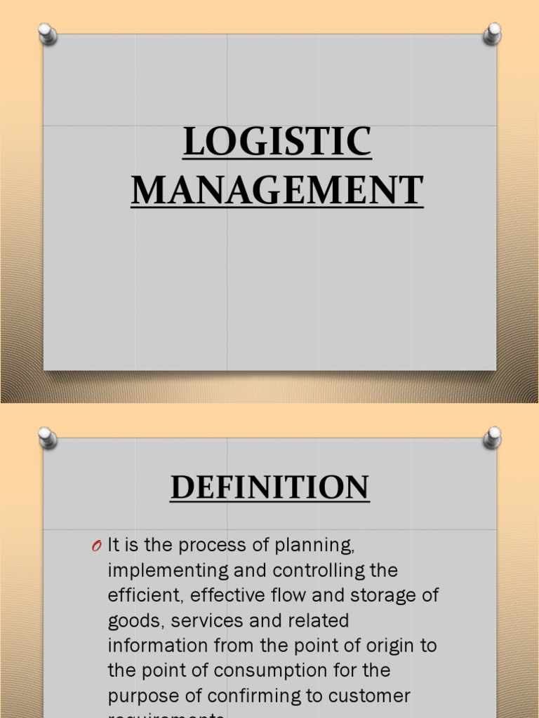 Logistics Powerpoint | PDF | Warehouse | Logistics