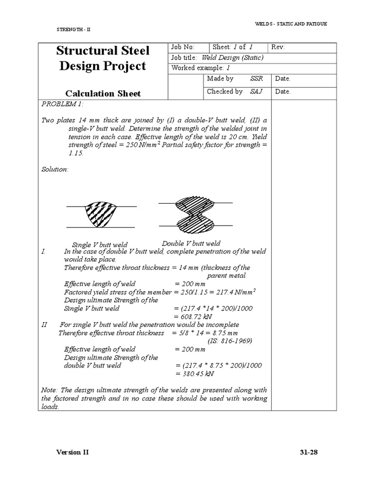 Welded Connections | PDF | Strength Of Materials | Welding