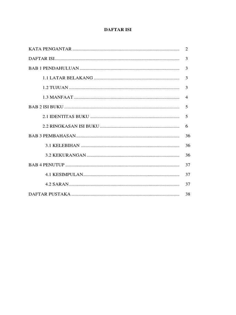 CBR Daftar Isi | PDF