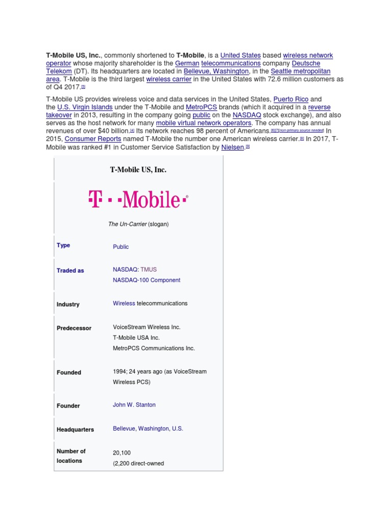 T Mobile | PDF | T Mobile Us | Telecommunications