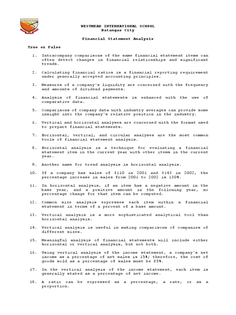 Assignment 2 - Financial Statement Analysis | PDF | Revenue | Retained ...