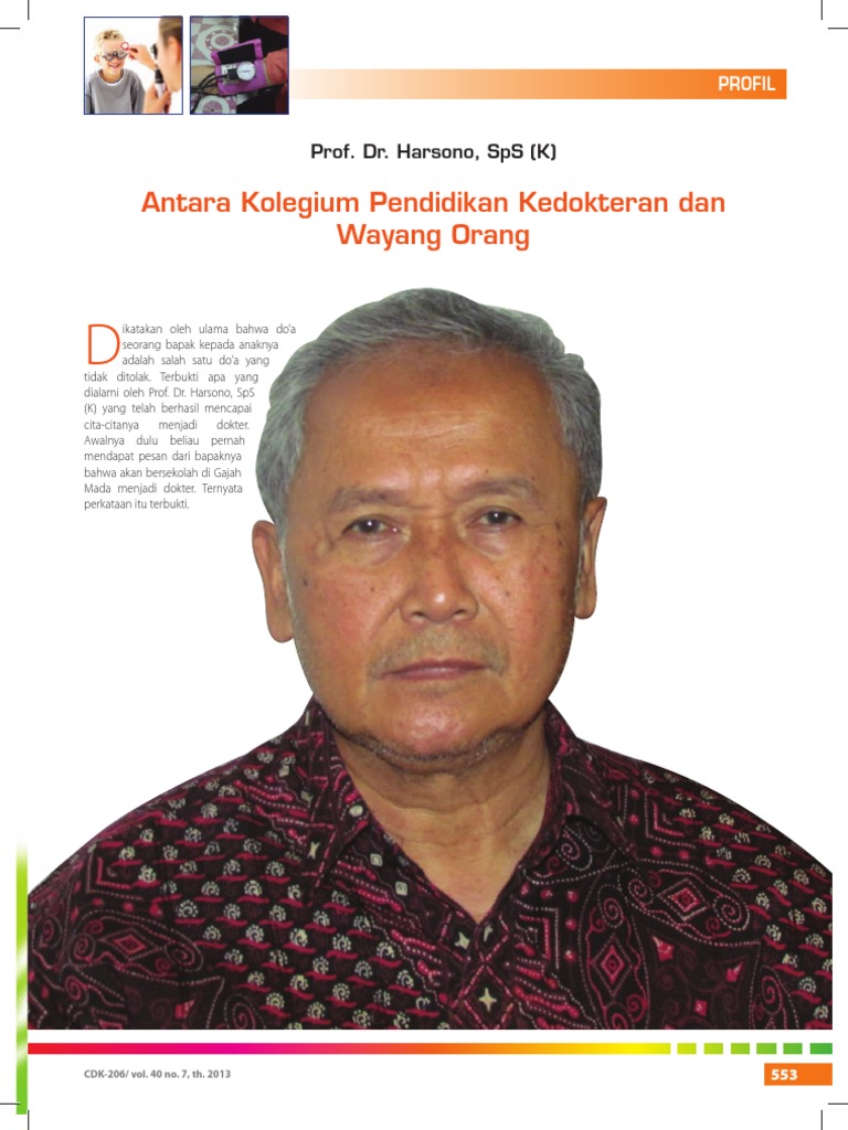 Profil Prof. Dr. Harsono, SpS (K) | PDF