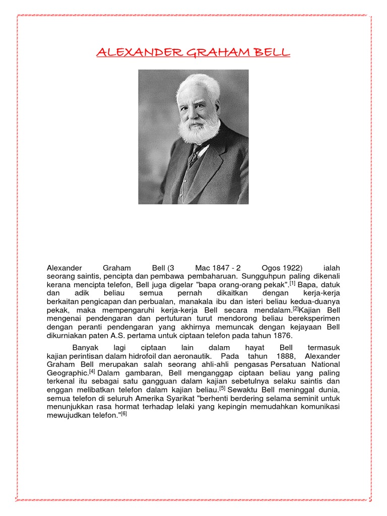 Alexander Graham Bell | PDF