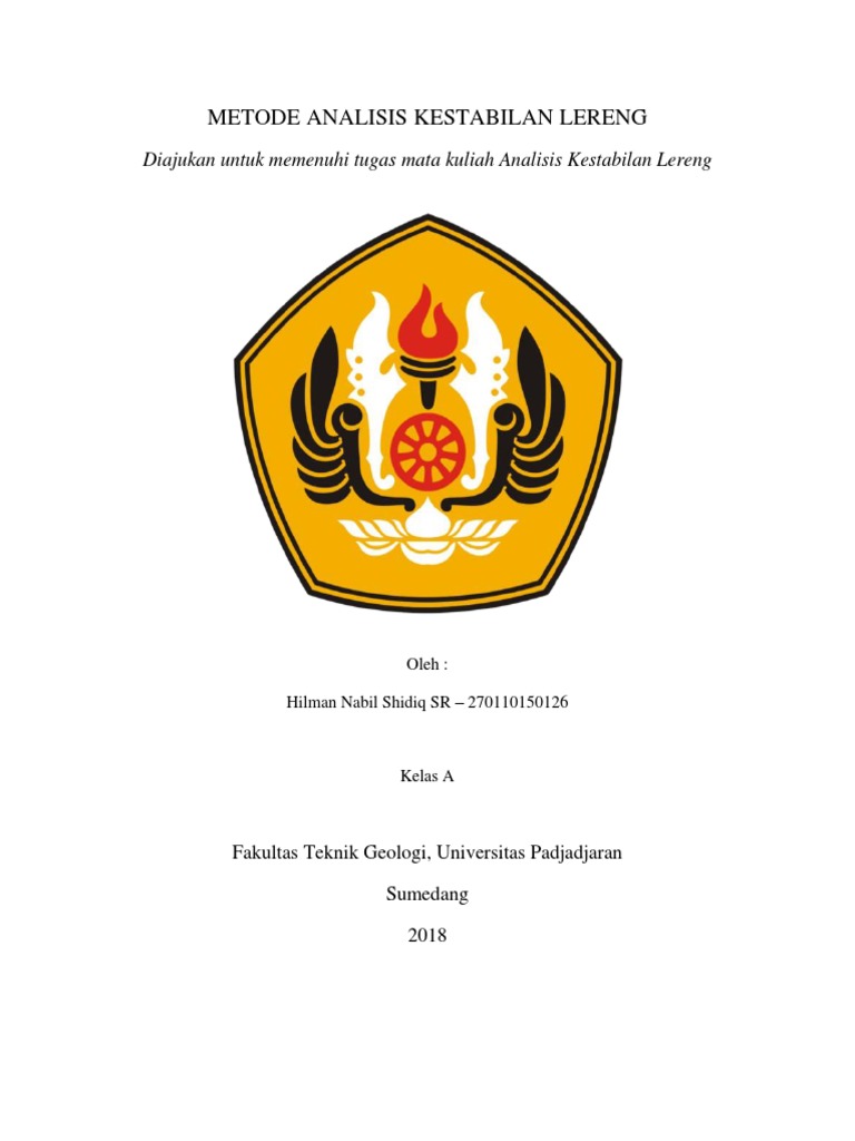 Metode Analisis Kestabilan Lereng Hilman | PDF