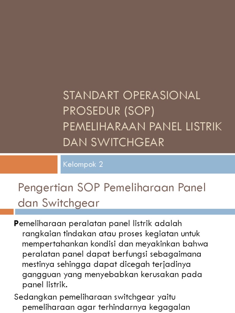 Standart Operasional Prosedur (SOP) | PDF
