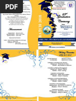 PROGRAM FLOW (Graduation) | PDF | Graduation | Ceremonies