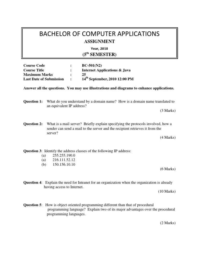 Assignment Bca 5 | PDF
