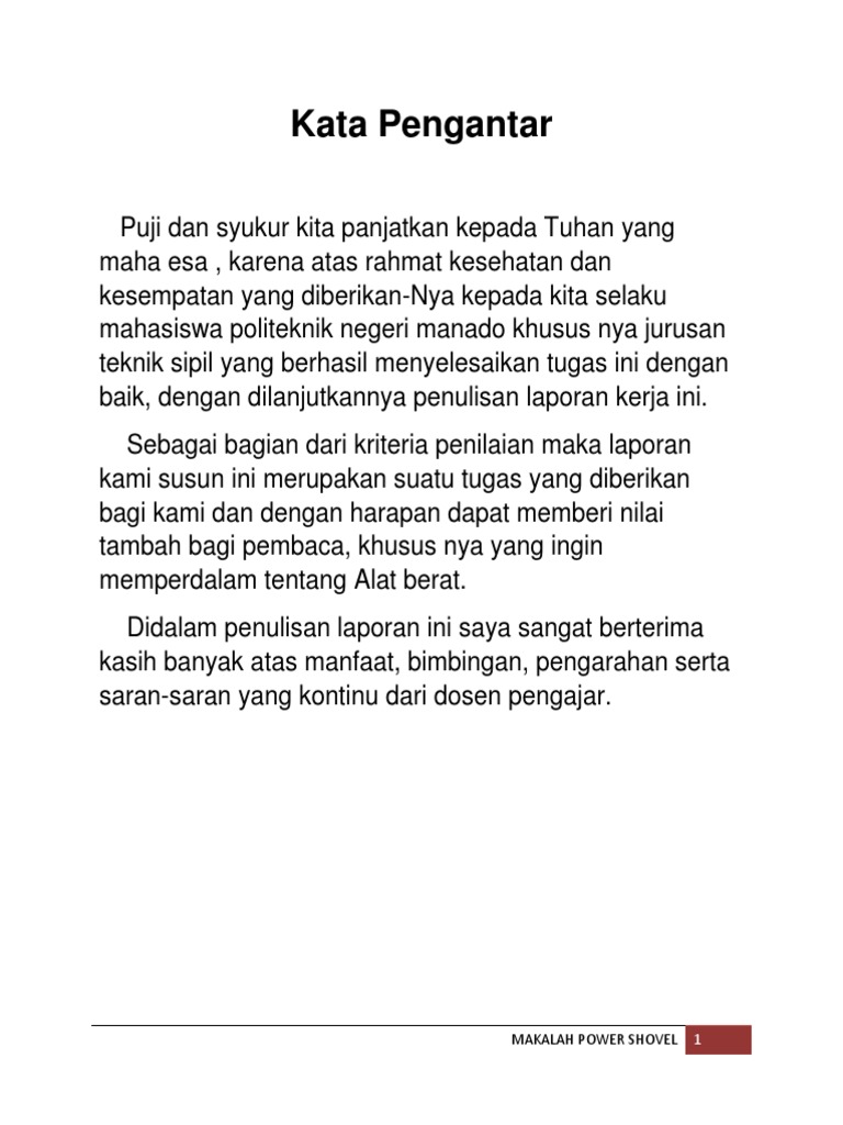 Analisis dan Fungsi Power Shovel | PDF | Teknologi & Rekayasa