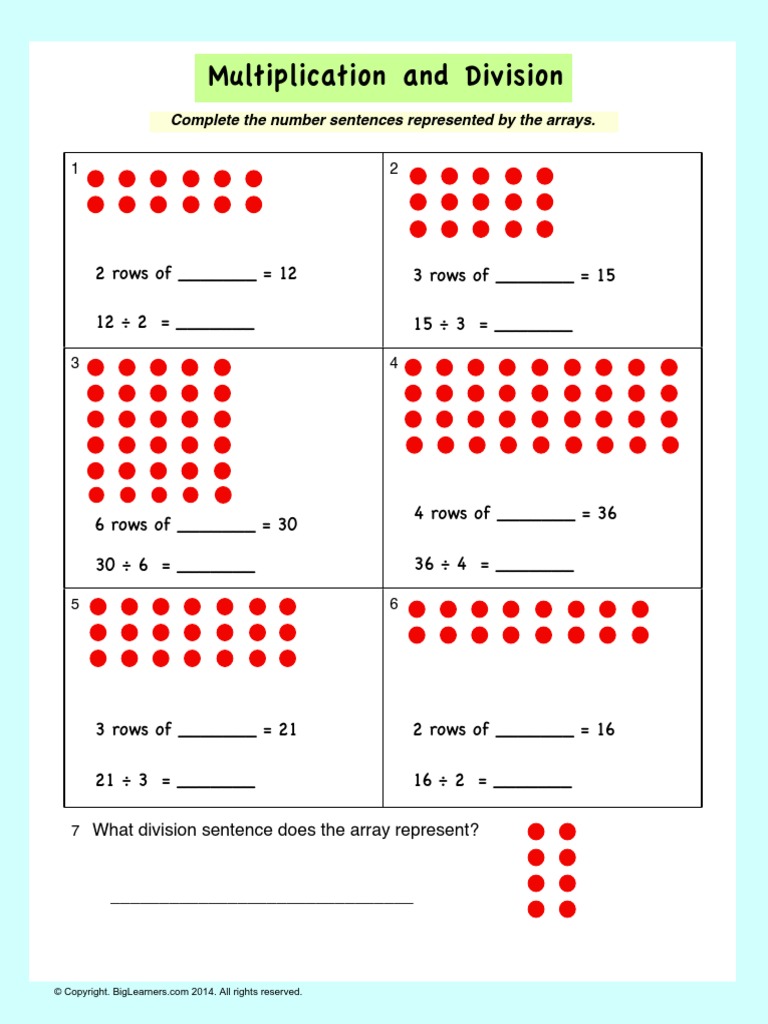 Multiplication and Division | PDF