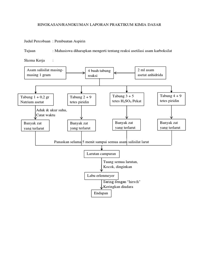 Prak 9 'Pembuatan Aspirin' | PDF