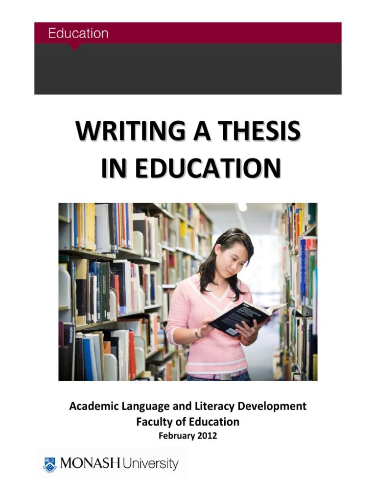 Writing A Thesis in Education by Academic Language and Literacy ...