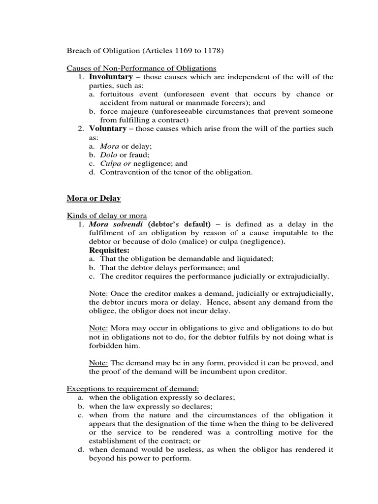 Oblicon Reviewer | Download Free PDF | Guarantee | Negligence