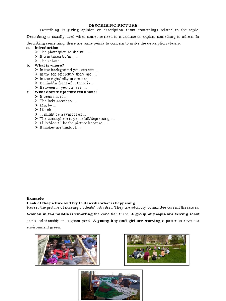 How to Describe a Picture Effectively | PDF | Art