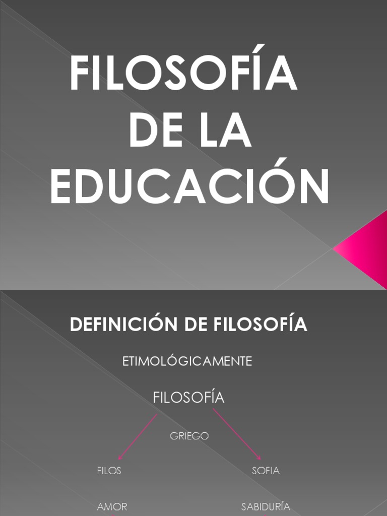 Filosofia de La Educacion | PDF | Ciencia y matemáticas