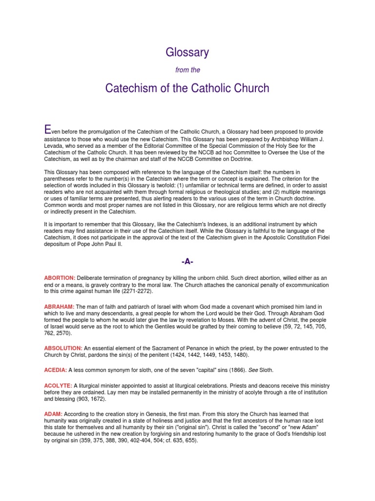 Glossary: From The | PDF | Catholic Church | Eucharist