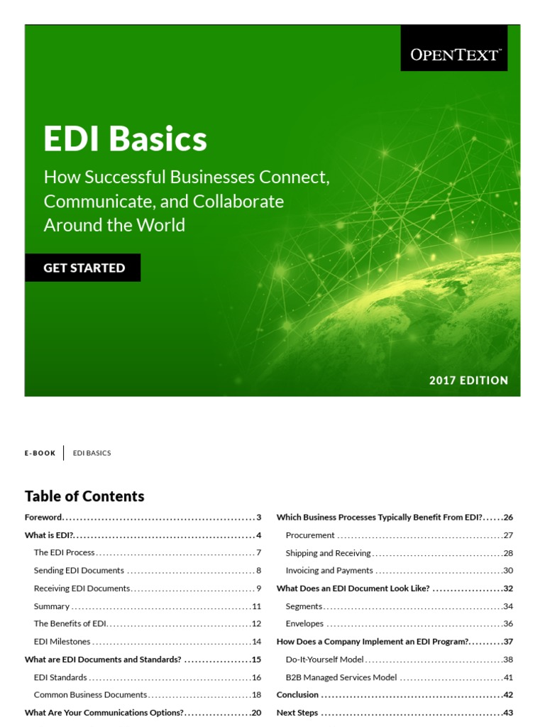 EDI Basics GXS Ebook | PDF | Electronic Data Interchange | Invoice