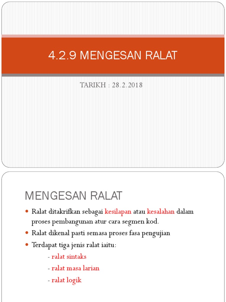 Mengesan Ralat | PDF