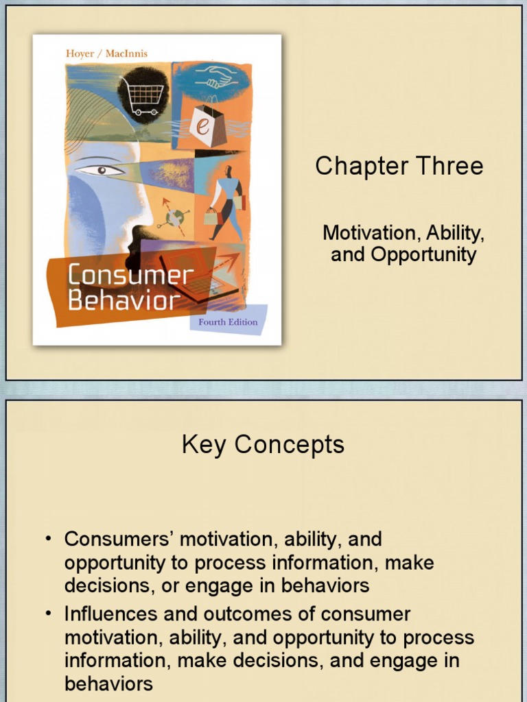 Chapter Three: Motivation, Ability, and Opportunity | PDF | Consumer ...