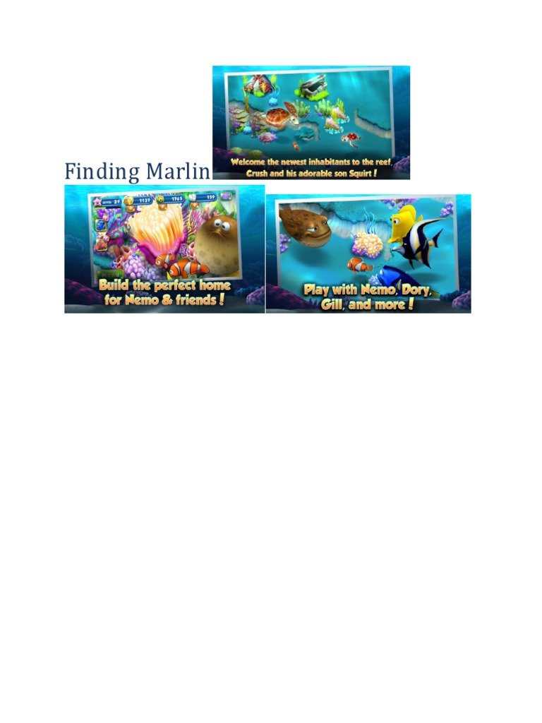 Finding Marlin: A Sequel Adventure | PDF