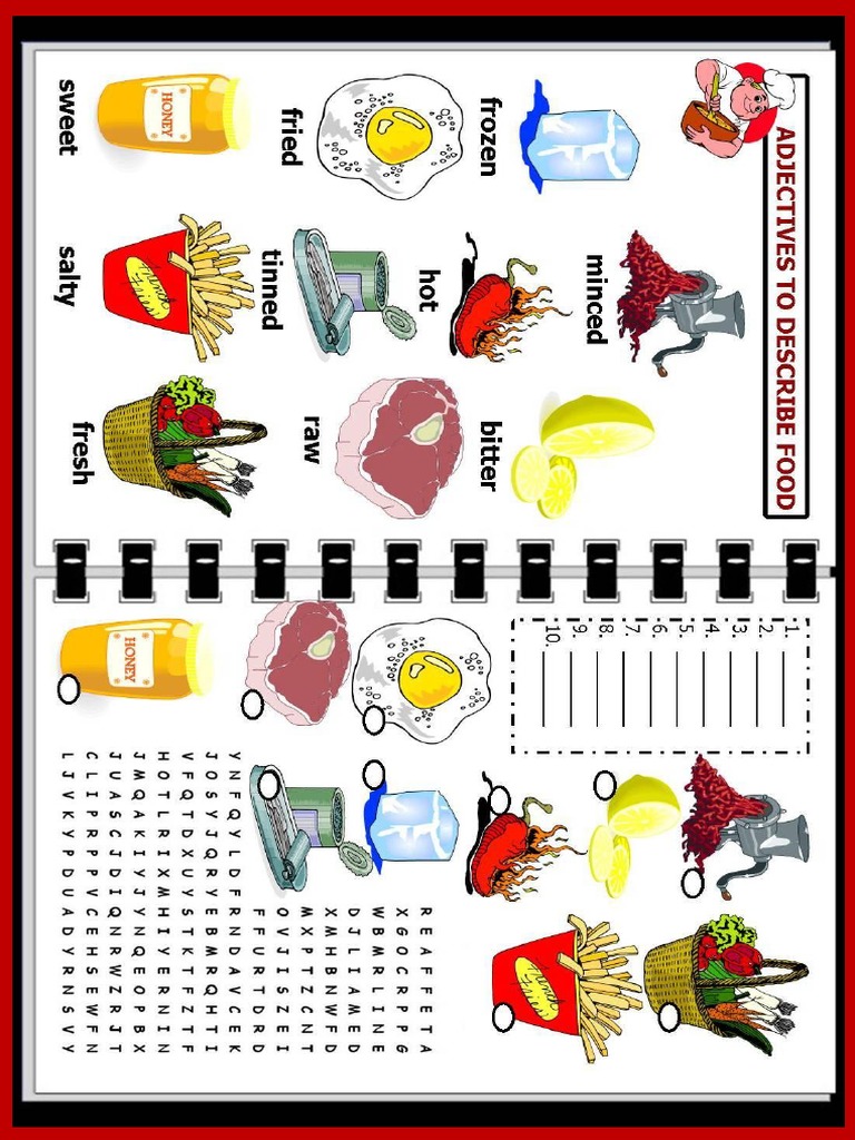 Adjectives To Describe Food PDF | PDF