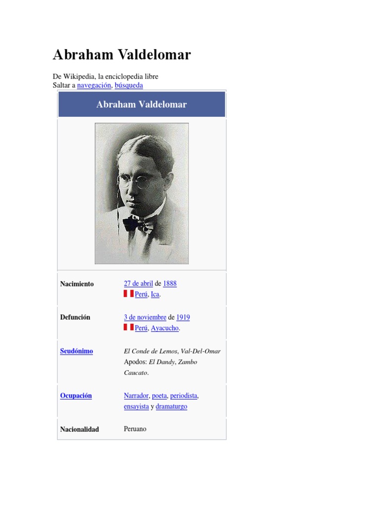 Abraham Valdelomar | PDF
