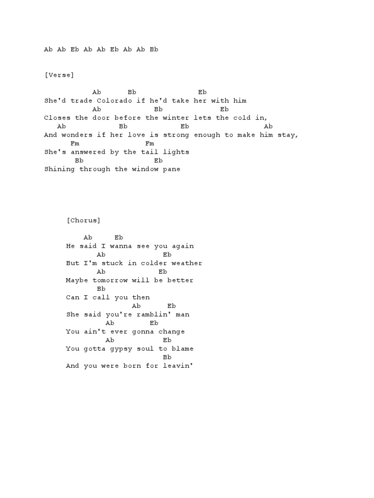 Colder Weather Lyrics Analysis | PDF