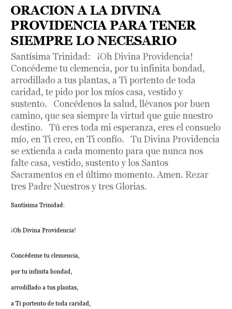 ORACION A LA DIVINA PROVIDENCIA PARA TENER SIEMPRE LO NECESARIO.pdf