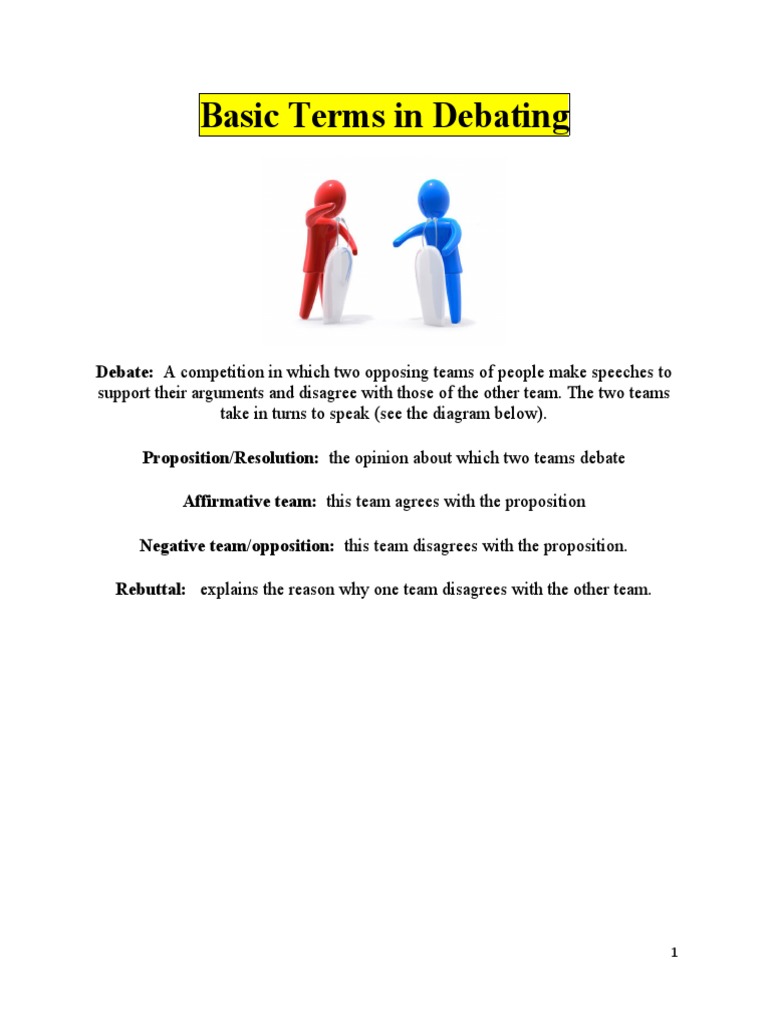 The Basics of Debating | PDF | Cognition | Epistemology