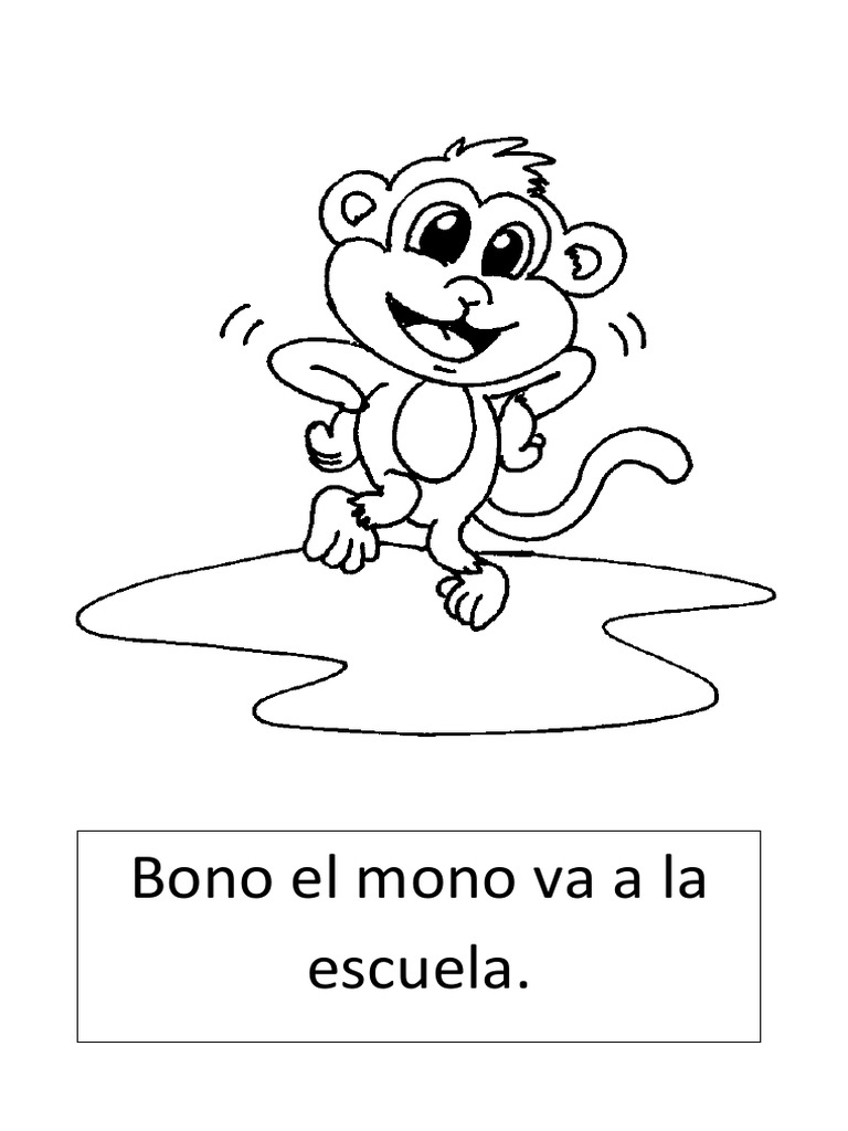 Bono El Mono Va A La Escuela | PDF | Artes del Lenguaje y Comunicación