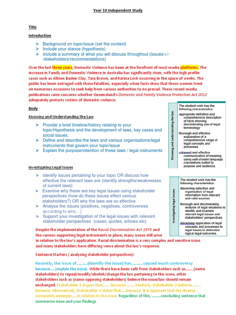Scaffolding and Sentence Starters | PDF | Domestic Violence | Evaluation