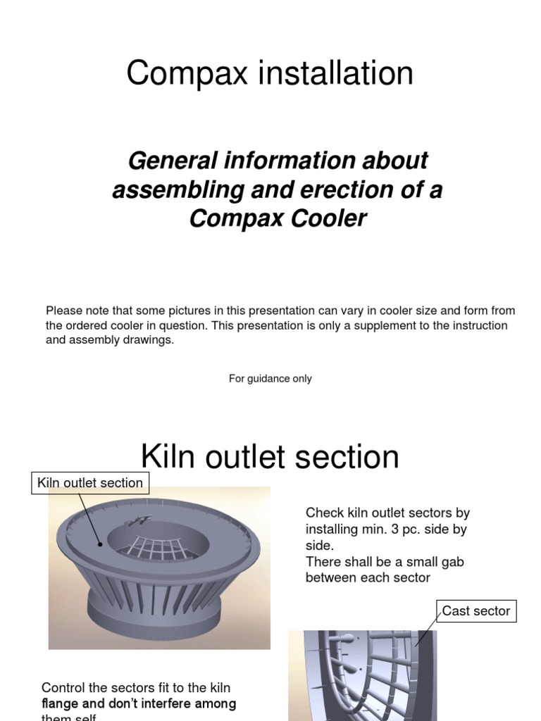 Compax Installation, General | PDF | Refractory | Mechanical Engineering