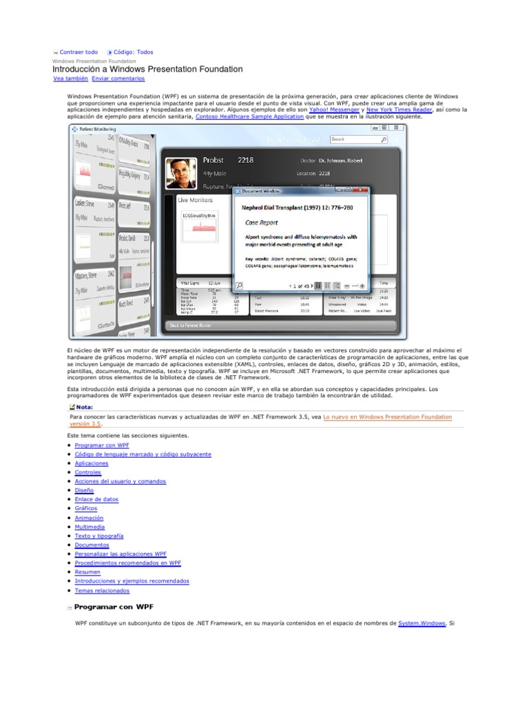 WPF MSDN 2008 | PDF | Fundación de presentación de Windows | .NET Framework