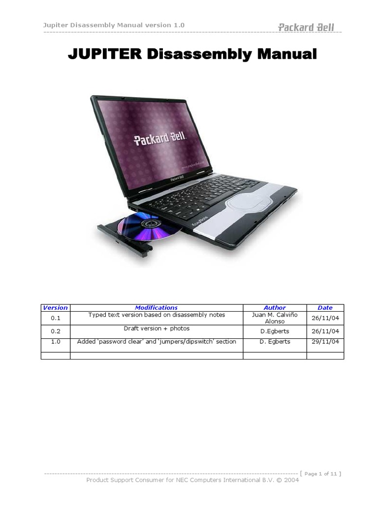 Disassembly Manual Jupiter | PDF | Electrical Connector | Usb