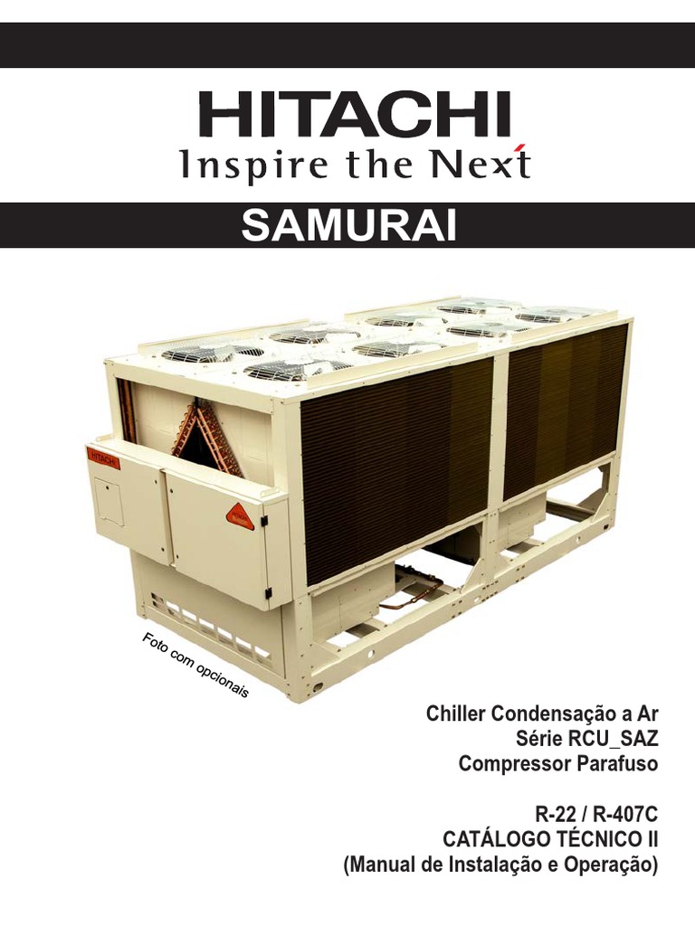 Chiller Hitachi Samurai PDF | Download Free PDF | Termostato | Refrigeração