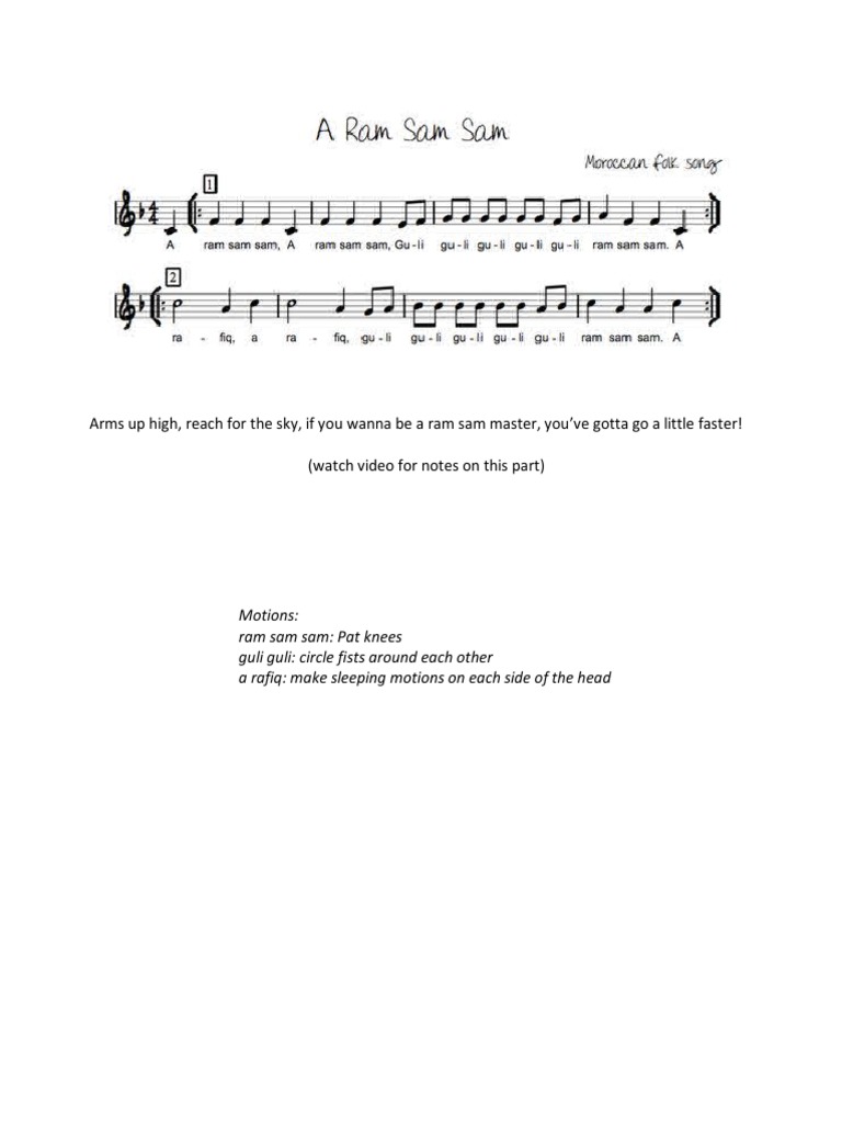 A Ram Sam Sam | PDF