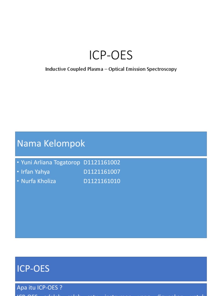 Icp Oes | PDF