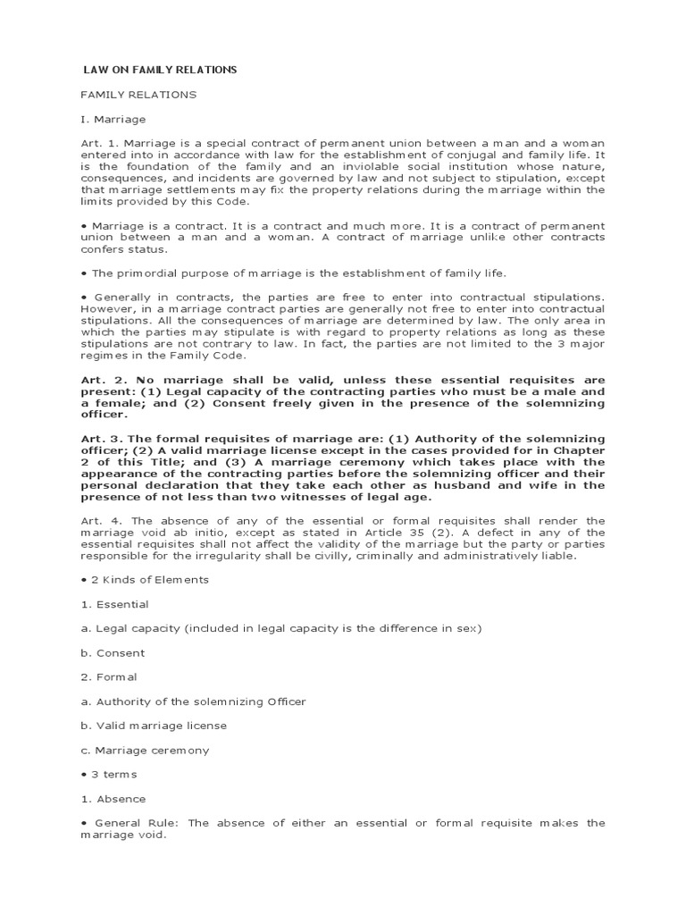 Article 35 - Legal Capacity | PDF | Annulment | Marriage