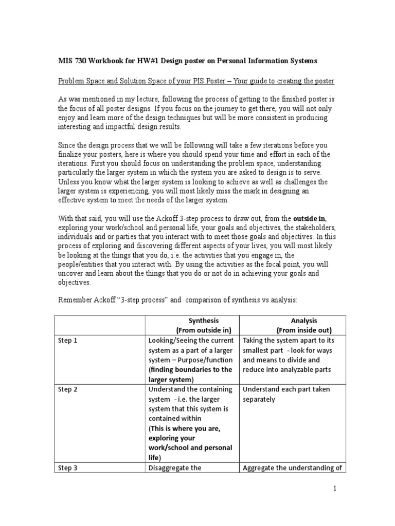 Personal Information Systems HW 1 - Guide Book 2017 v3b Spring 2018 ...